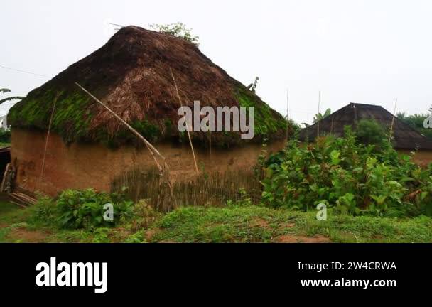 traditional land houses of ethnic minorities in Vietnam Stock Video ...