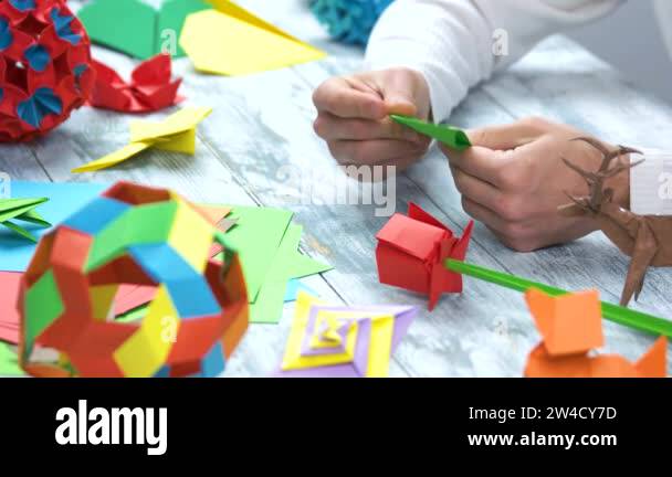 Background image paper crafts Stock Videos & Footage - HD and 4K Video ...