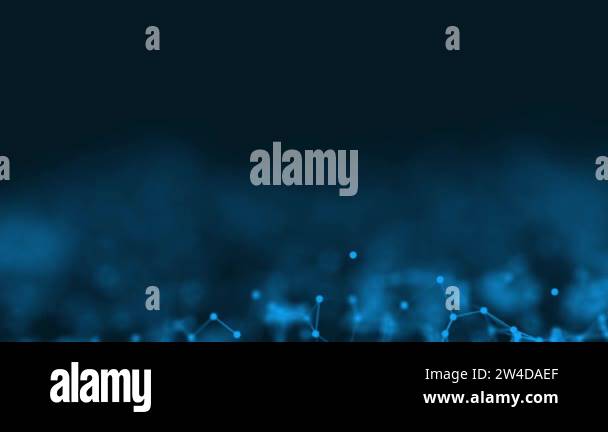 Abstract background dark blue with plexus motion graphic of medical ...