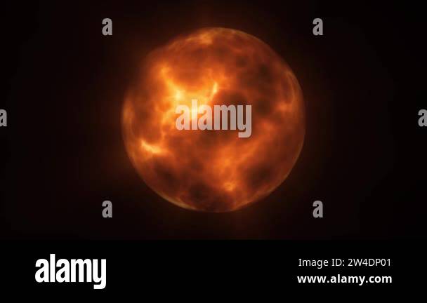 Solar Star Shining Background Fx Loop/ 4k animation of an abstract sun ...