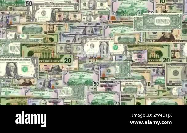 Background different dollar bills Stock Videos & Footage - HD and 4K ...