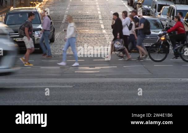 Mass people crossing street Stock Videos & Footage - HD and 4K Video ...
