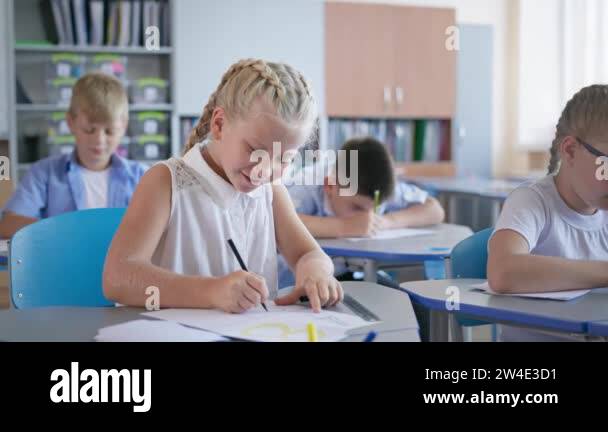 School pupil in school desk Stock Videos & Footage - HD and 4K Video ...