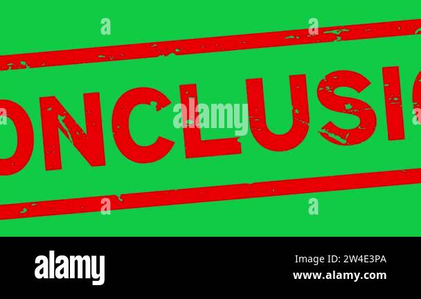 Conclusion word Stock Videos & Footage - HD and 4K Video Clips - Alamy