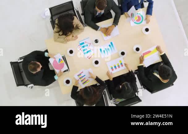 Business meeting table from above Stock Videos & Footage - HD and 4K ...