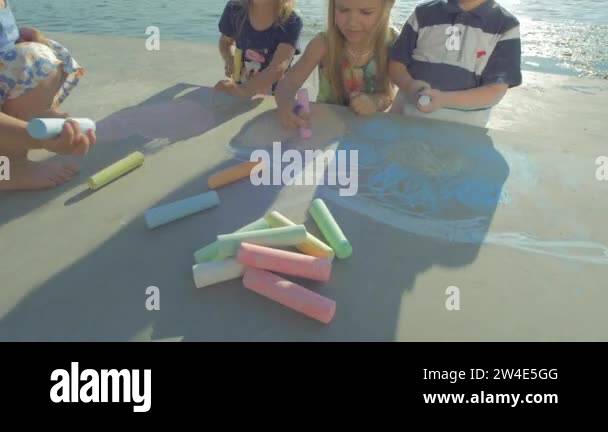 Children chalk Stock Videos & Footage - HD and 4K Video Clips - Alamy
