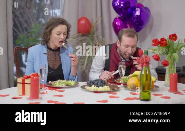 Angry man sitting alone at dinner table Stock Videos & Footage - HD and ...