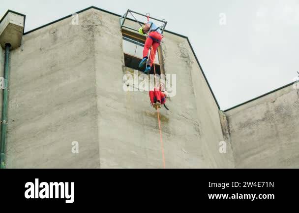 Two men hanging climbing rope Stock Videos & Footage - HD and 4K Video ...