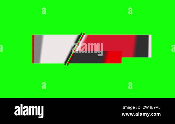 Editorial animation. Wide colored lower third with 3D rotating YouTube ...
