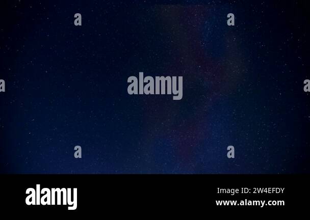 Starry night sky with moving twinkling stars of the milky way. Real ...