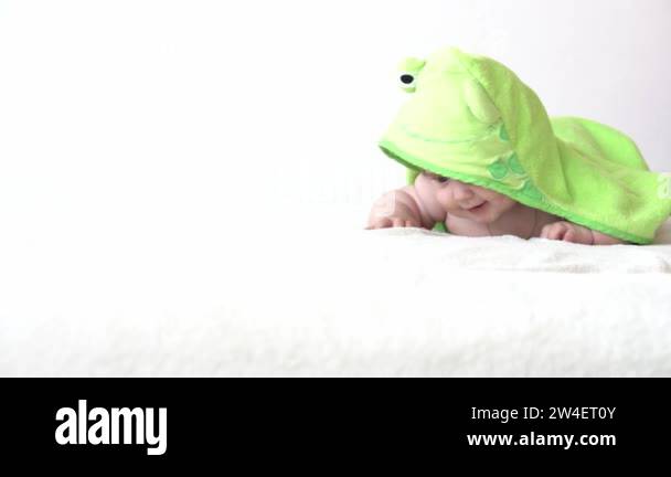 Childhood, daily routine, hygiene infant concepts - Close-up Happy kid ...