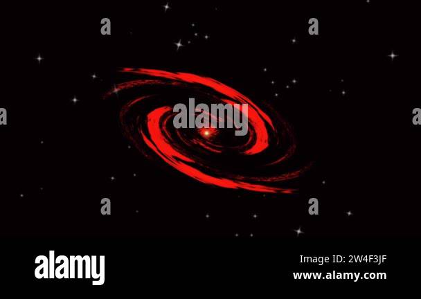 Red Spiral Galaxy Loop with twinkle stars - 4K Rotating Spiral Galaxy ...