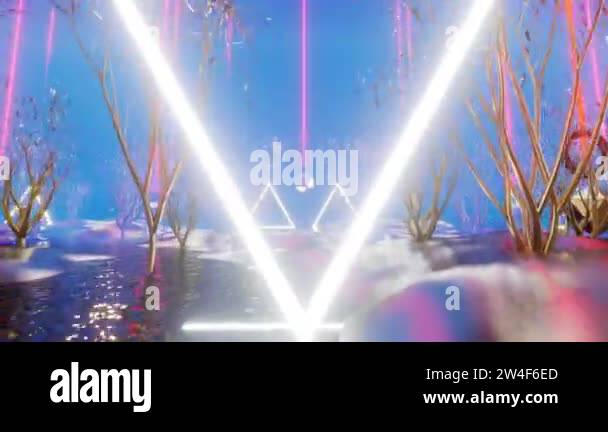 Night Fantasy Tree In Summer Time is motion footage for sci fi films ...