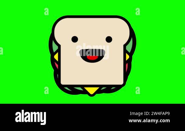 cute, drawn sandwich, with eyes and a mouth, tells something. sandwich ...