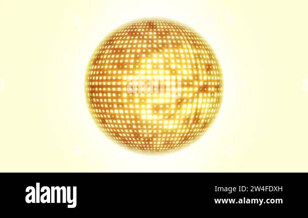 Abstract Gold Lightful Mirrorball Shining Background Loop/ 4k animation ...