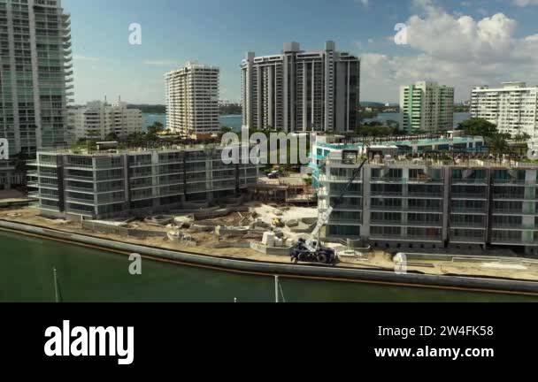 Construction site tour 31 Venetia nWay Miami Beach Belle Isle Stock ...