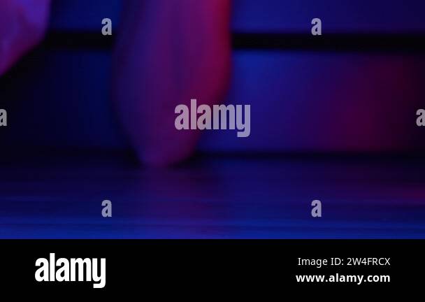 Heroin syringe falls out of hand of addicted person. Used syringe is ...