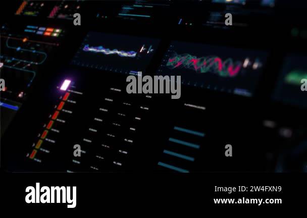 Futuristic multicolored medical interface/Digital perspective screen ...