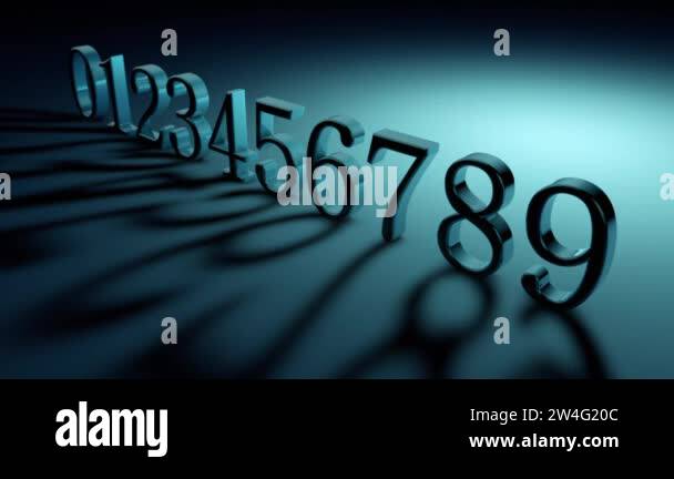 Numerology (secret knowledge about the numbers). The numbers are in a row (0123456789 ...