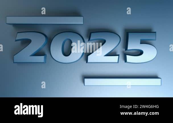 2025 in 3d numbers Stock Videos & Footage - HD and 4K Video Clips - Alamy