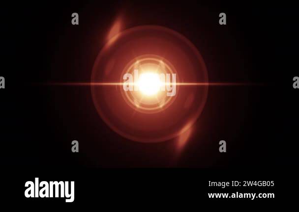 Seamless loop optical Lens Flare Effect shaking and Light Burst with ...