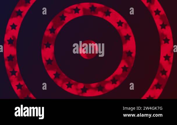 Animation of USA Circles spinning with American flag stars and stripes ...