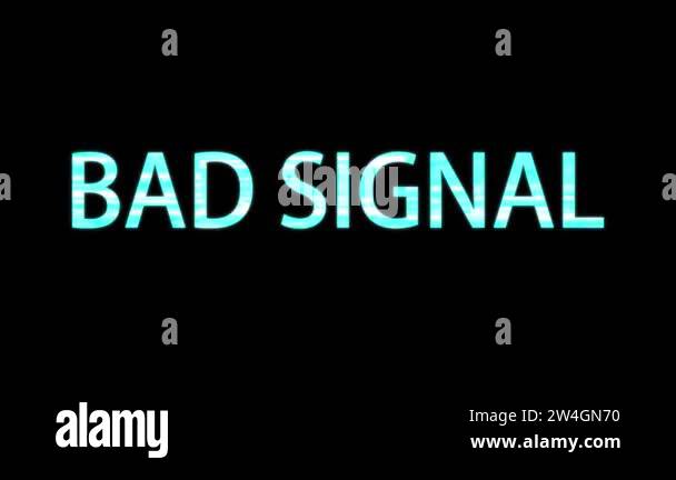 Abstract Digital Animation of Glitch and Noise. Bad Signal on the TV ...