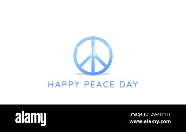 Motion graphic design for celebrating international day of peace. happy ...