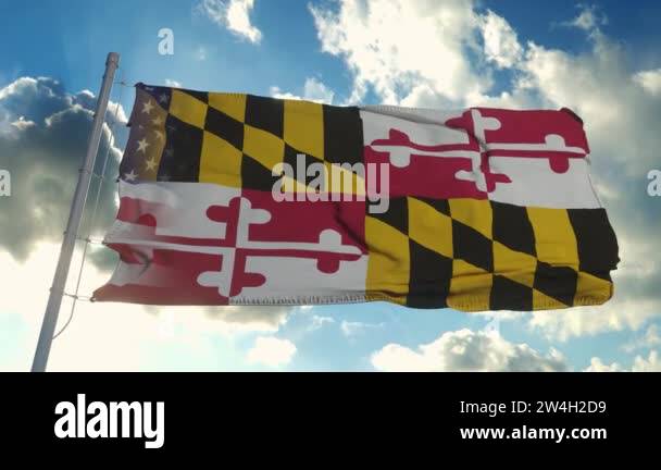Usa maryland mixed flag waving Stock Videos & Footage - HD and 4K Video ...