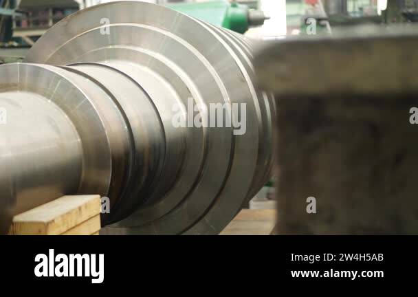 Rotor of modern steam turbine used in power plant Stock Video Footage ...
