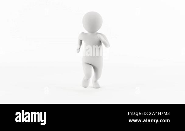 3D character running animation. 3D character animation - John Dough ...