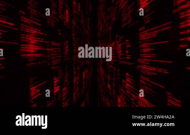 Abstract Hackers Attack Technology And Connection Concept Animation Endless Lines Of Computer