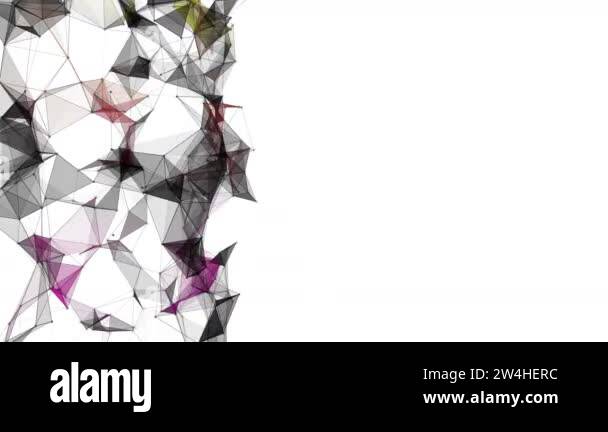 Fantastic plexus video animation with modern triangles in slow motion, 4096x2304 loop 4K Stock ...