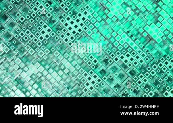 3d Animation Of Colorful Glass Rows Of Cubes Floating Through The Prog