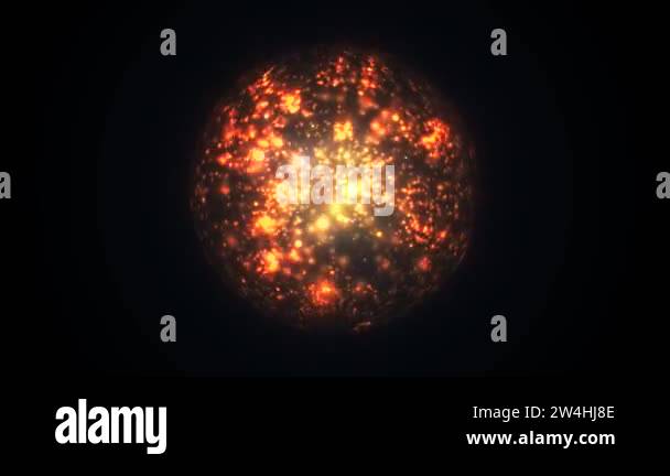 Asteroid Planet Shining Background Fx Loop/ 4k animation of an abstract ...