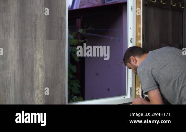 Man fitting window frame Stock Videos & Footage - HD and 4K Video Clips ...