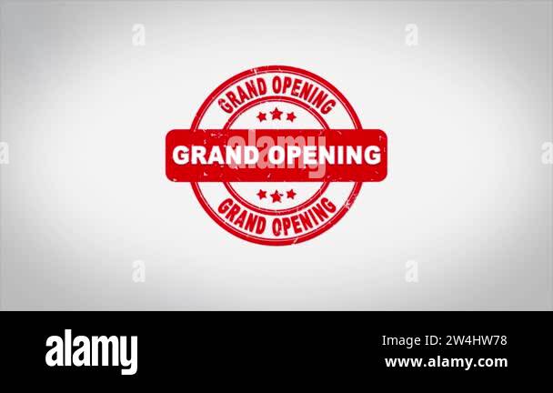 Grand opening stamp stamp Stock Videos & Footage - HD and 4K Video ...
