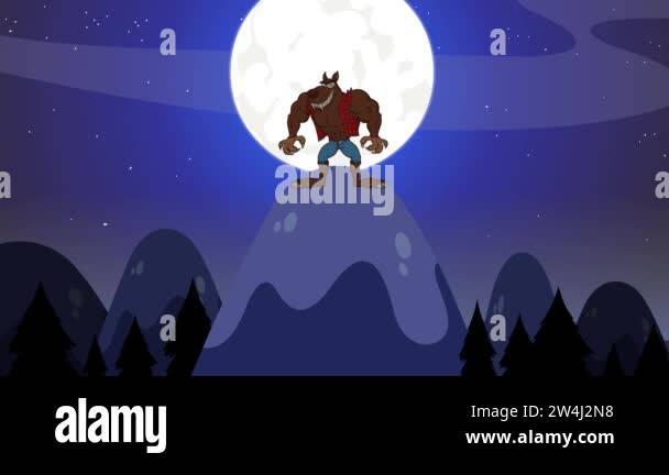 Werewolf cartoon Stock Videos & Footage - HD and 4K Video Clips - Alamy