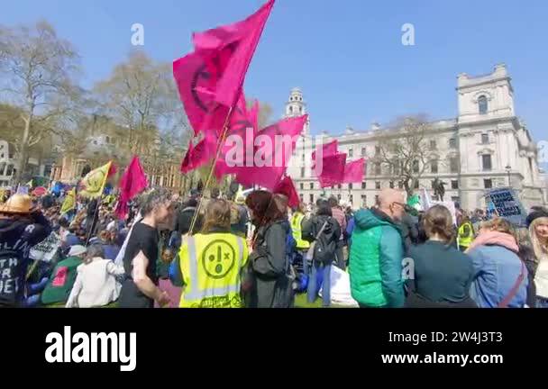 Extinction rebellion climate change group protest Stock Videos ...