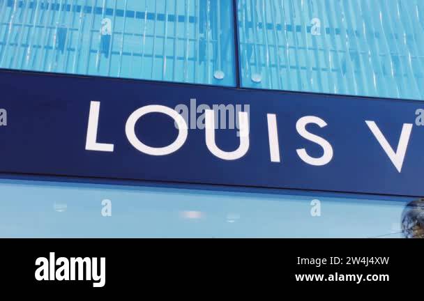 Louis vuitton brand signage Stock Videos & Footage - HD and 4K Video ...