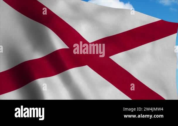 Alabama flag waving Stock Videos & Footage - HD and 4K Video Clips - Alamy