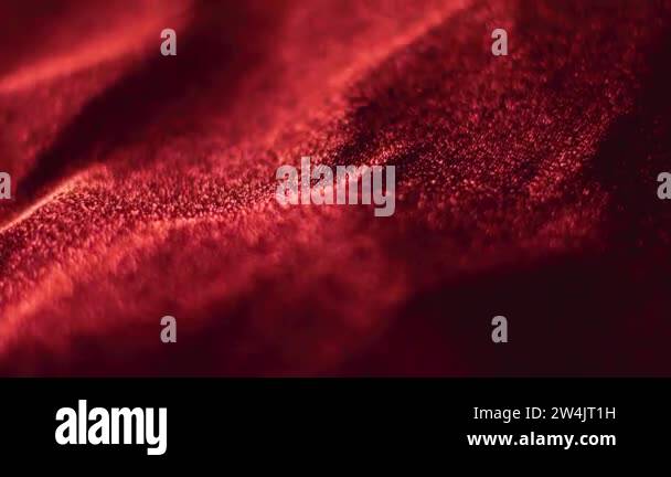 Red shiny fabric texture close-up for fashion brand as holiday glitter ...