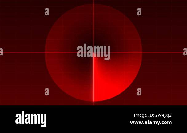 Radar HUD - red. 4K Radar HUD display - Clean, crisp animation ready to ...