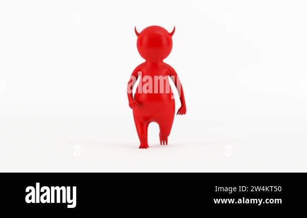3D character little red devil - 3D character animation - Little Red ...