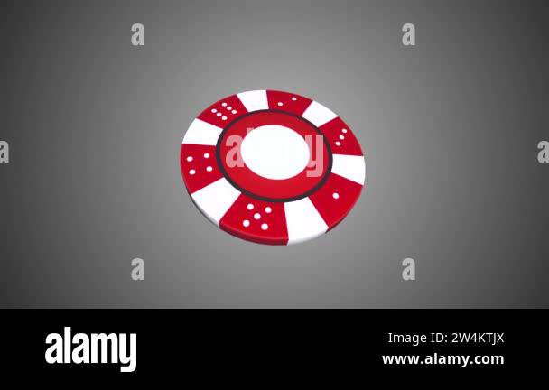 Poker chip rotating and transition 4K 3D Alpha Green Screen loop ...