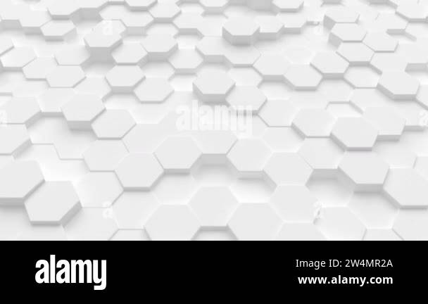 Abstract Motion Background From Random Moving Hexagons Seamless Loop