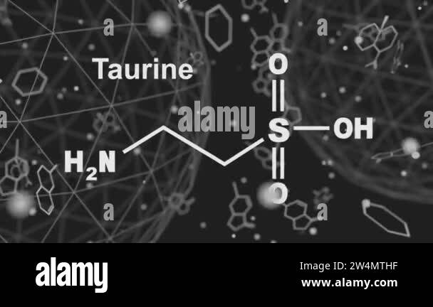 Taurine structural chemical formula Stock Videos & Footage - HD and 4K ...