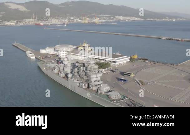 Novorossiysk, Russia. Cruiser Mikhail Kutuzov. Central Naval Museum ...
