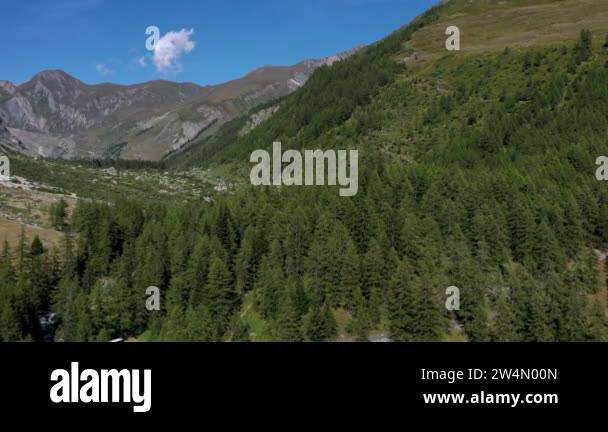 Val Ferret Departing from the Col Ferret on the Border Between Italy ...