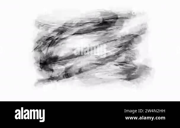 Animation grunge brushstrokes on a white background. Abstract hand ...